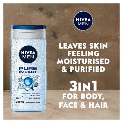 Nivea Shower Gel Pure Impact 250ml | PnP
