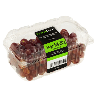 Nutri Pick Red Seedless Grapes Punnet 500g | PnP