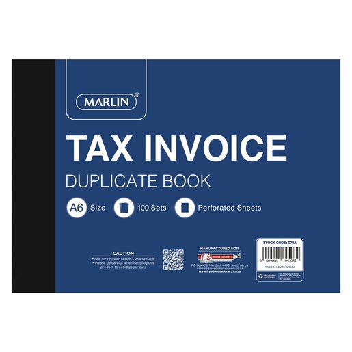 Marlin Duplicate A6 Invoice Books | Smart Price Specials | PnP Home