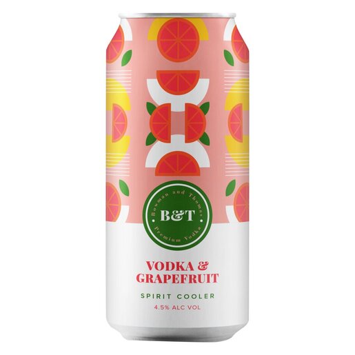 B&T Vodka & Grapefruit Spirit Cooler 440ml | PnP