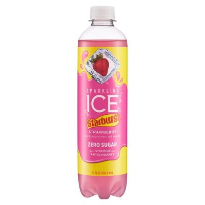 Sparkling Ice Starburst Strawberry Zero Sugar Sparkling Water 503ml | PnP