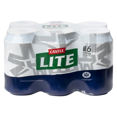Castle Lite Can 6 x 330ml | PnP
