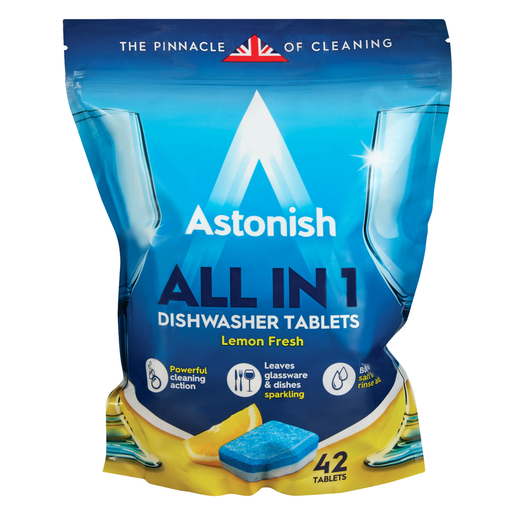 Astonish All-in-1 Lemon Fresh Dishwashing Tablets 42 Pack | Smart Price ...