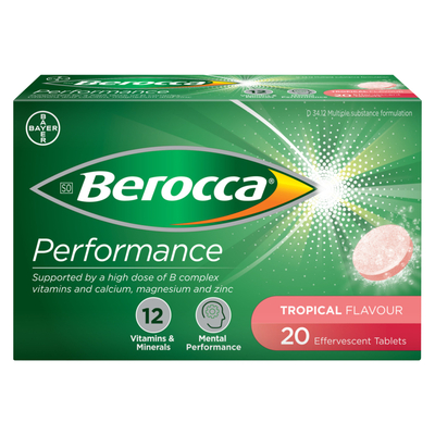 Berocca Tropical Effervescent Tablets 10 Pack | PnP