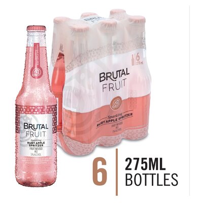 Brutal Fruit Ruby Apple Spritzer 6 x 275ml | PnP