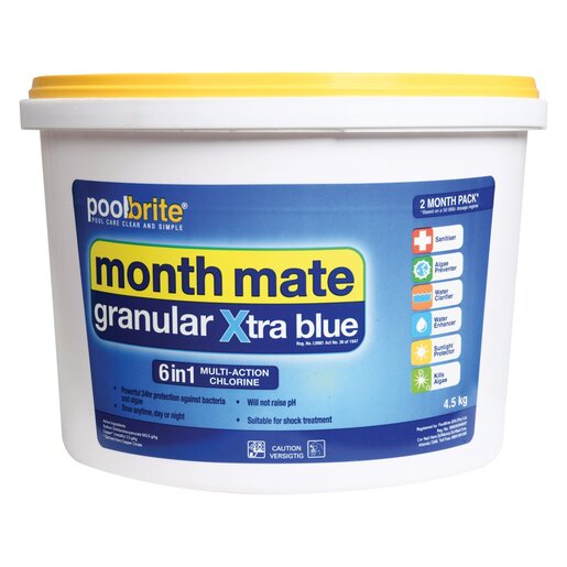 Poolbrite Month Mate Granular Xtra Blue 4.5kg | PnP