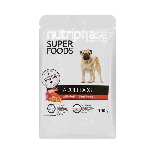 Nutriphase Adult Dog Food with Beef in Beet Puree 100g | PnP
