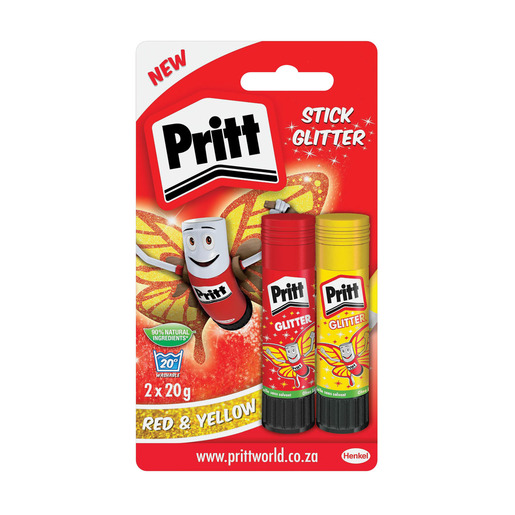 Pritt Glitter Glue Sticks 20g 2 Pack | PnP