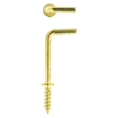 Eureka Cup Brass Plated Square Hook 19mm 10 Pack | Smart Price Specials ...