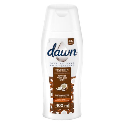 Dawn Cocoa Butter & Coconut Oil Nourishing Body Lotion for Very Dry ...