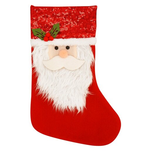 SANTA'S VILLAGE SEQUENCE SANTA STOCKING | PnP