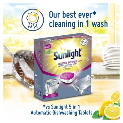 Sunlight Extra Power Automatic Dishwashing Tablets 46 Pack | PnP