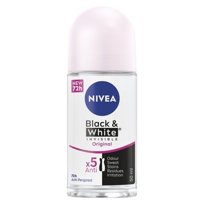 Nivea Black & White Invisible Antiperspirant Roll-On 50ml | PnP