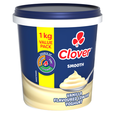 Clover Low Fat Smooth Vanilla Dairy Snack 1kg | PnP