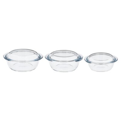 Pyrex 3pc Round Casserole Set | PnP