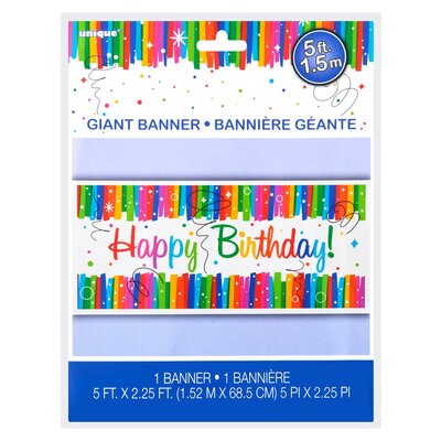 G&D Giant Jointed Happy Birthday Banner | PnP