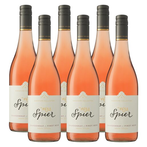Spier Signature Collection Chardonnay/Pinot Noir Rose Wine 6 x 750ml | PnP