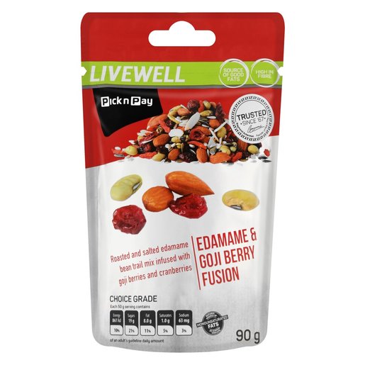 PnP Live Well Edamame & Goji Mix 90g | Smart Price Specials | PnP Home