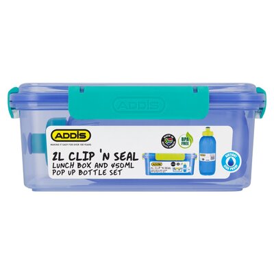 Addis Clip & Seal Addis Lunch Box & Bottle Combo 2L | Smart Price ...