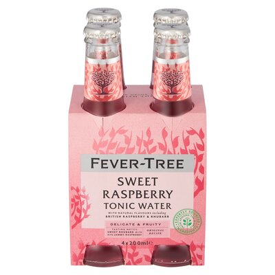 Fever-Tree Raspberry & Rhubarb Tonic Water 4 x 200ml | PnP