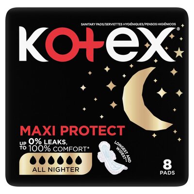 Kotex All Nighter Maxi Thick Pads With Wings 16 Pack | PnP
