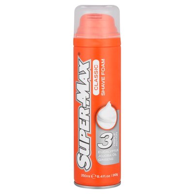 Super-Max Classic Shave Foam 250ml | PnP