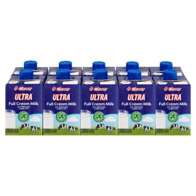 Clover Ultra Uht Full Cream Milk 10 x 500ml | PnP