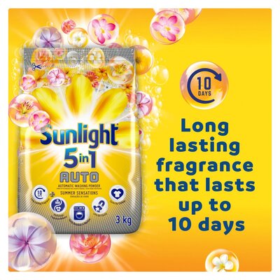 Sunlight Summer Sensations 5in1 Automatic Washing Powder 3kg | Smart ...
