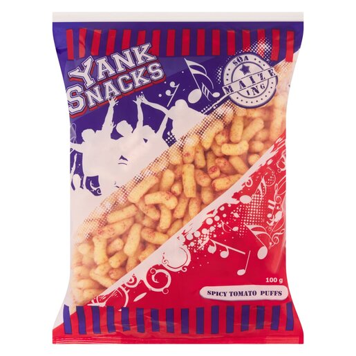 Yank Snacks Spicy Tomato Puffs 100g | PnP
