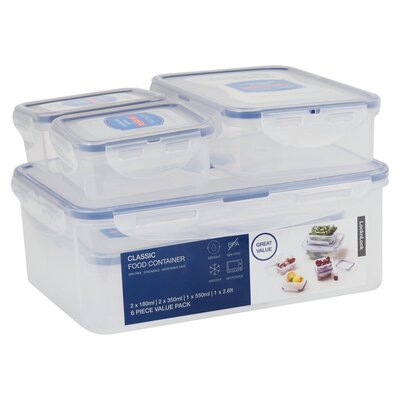 Locknlock Rectangle Container Set 6 Piec | PnP