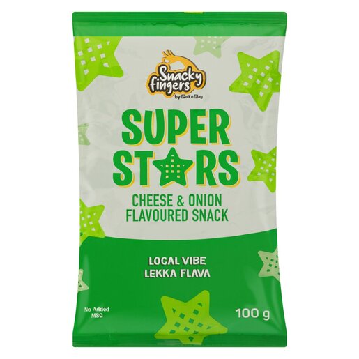 PnP Snacky Fingers Cheese & Onion Super Stars Snack 100g | Smart Price ...