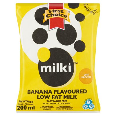 First Choice Milki Strawberry Flavoured Full Cream Milk 200ml | PnP