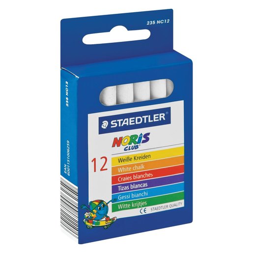 Staedtler White Noris Club Chalk 12 Pack | PnP