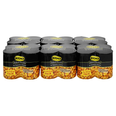 Koo Baked Beans in Tomato Sauce 4 x 410g | PnP