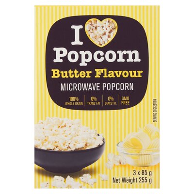 Pop Me Butter Blaze Flavoured Microwave Popcorn 340g | PnP