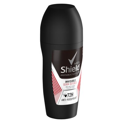 Shield Men Invisible Germ Defence Antiperspirant Roll On Deodorant 50ml ...
