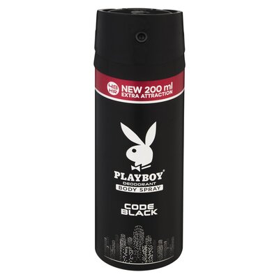 Playboy Code Black Deodorant Body Spray 200ml | PnP