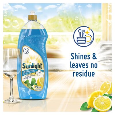 Sunlight Antibacterial Degreasing Dishwashing Liquid Detergent 750ml | PnP