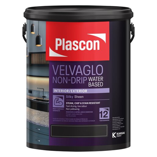 Plascon Velvaglo Non Drip Water Based White Paint 5L | PnP