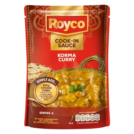 Royco Cook In Sauce Korma Curry 375g | PnP