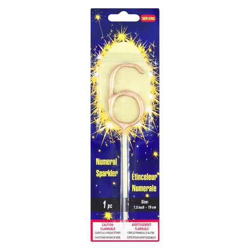 G&D Number 6 Sparkle Candles | PnP