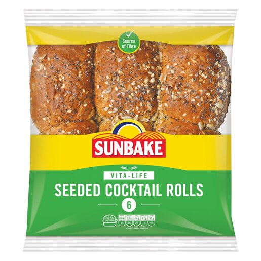 Sunbake Seeded Cocktail Roll 6 Pack | PnP