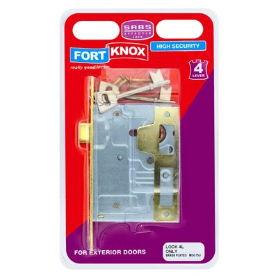 Fort Knox 4-Lever Brass Plated Lock Only | Smart Price Specials | PnP Home