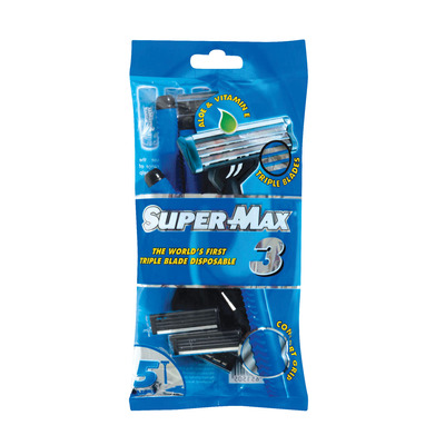 Super-Max Men's Twin Blade Disposable Razors 5ea | PnP