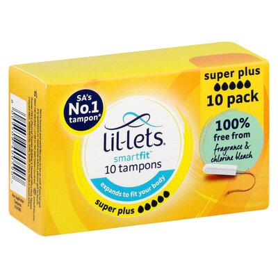 Lil-lets Smart Fit Super Plus Tampons 10s | Smart Price Specials | PnP Home