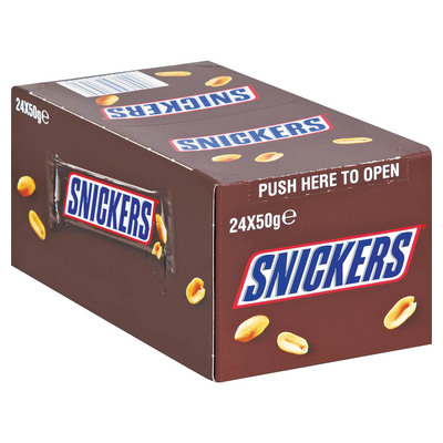 Snickers Chocolate Bar Single 50g x 24 | PnP