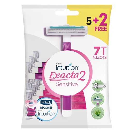 Schick Exacta 2 Sensitive Disposable Razors 7 Pack | PnP