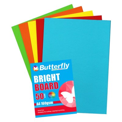 Butterfly A4 Mixed Bright Paper 100 Sheets | PnP