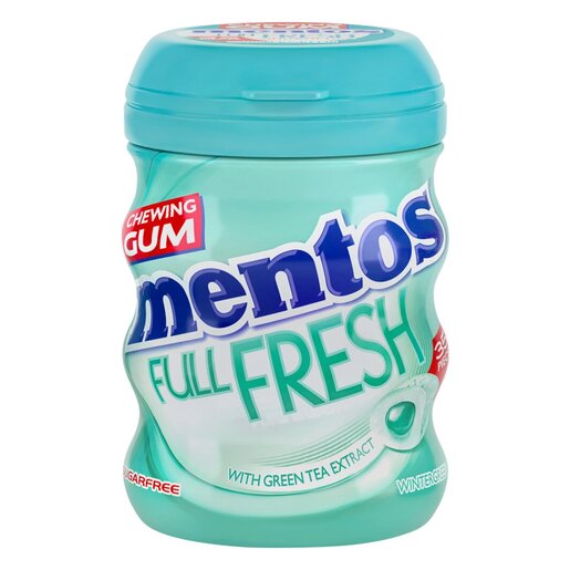 Mentos Full Fresh Sugar Free Chewing Gum Wintergreen 35 Piece | Smart ...