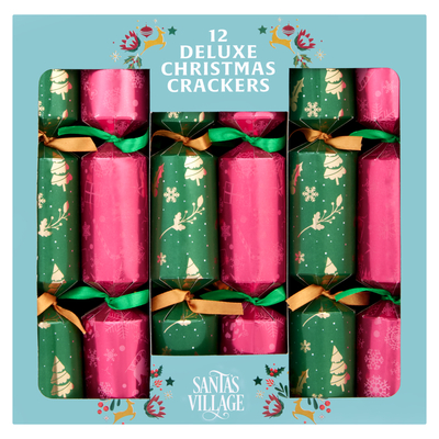 Santa's Village Assorted Deluxe Christmas Crackers 12 Pack | PnP